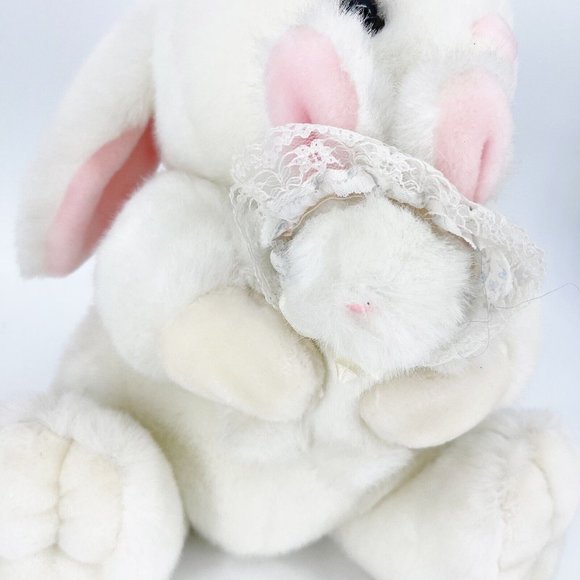 Gerber | Toys | Gerber Precious Plush White Pink Bunny Rabbit Holding ...